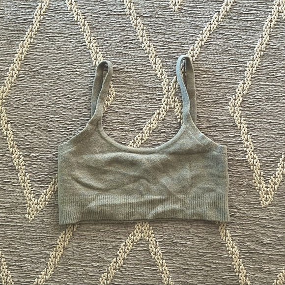 Intimates & Sleepwear | Fuzzy Crop Top Bralette | Poshmark